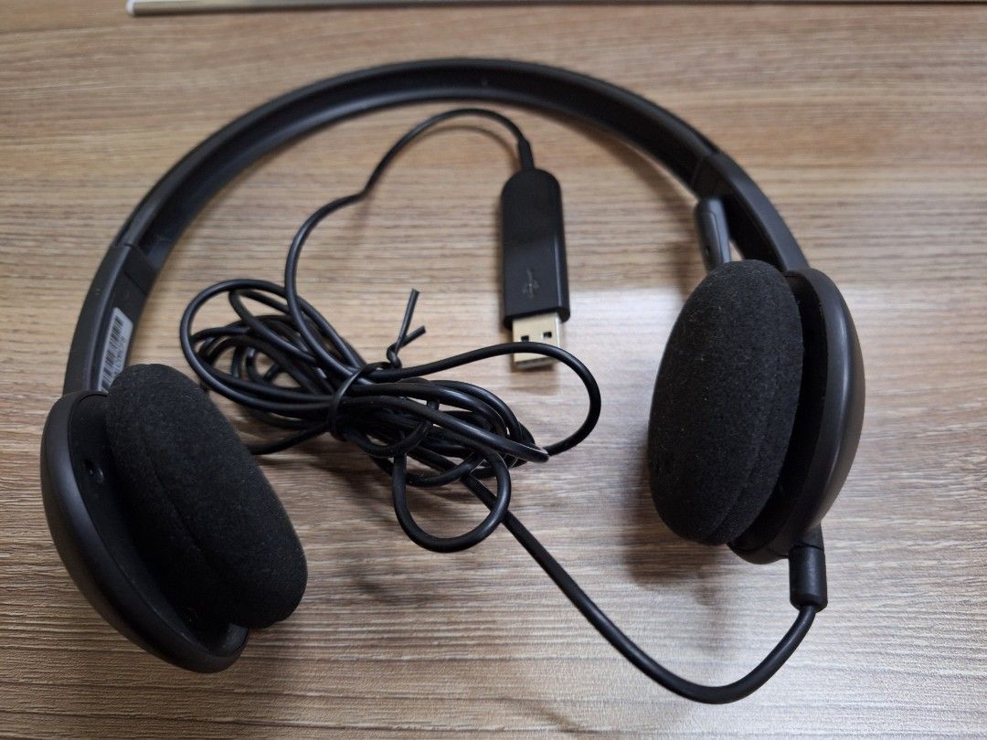 Logitech H340 wired headset, Audio, Headphones & Headsets on Carousell