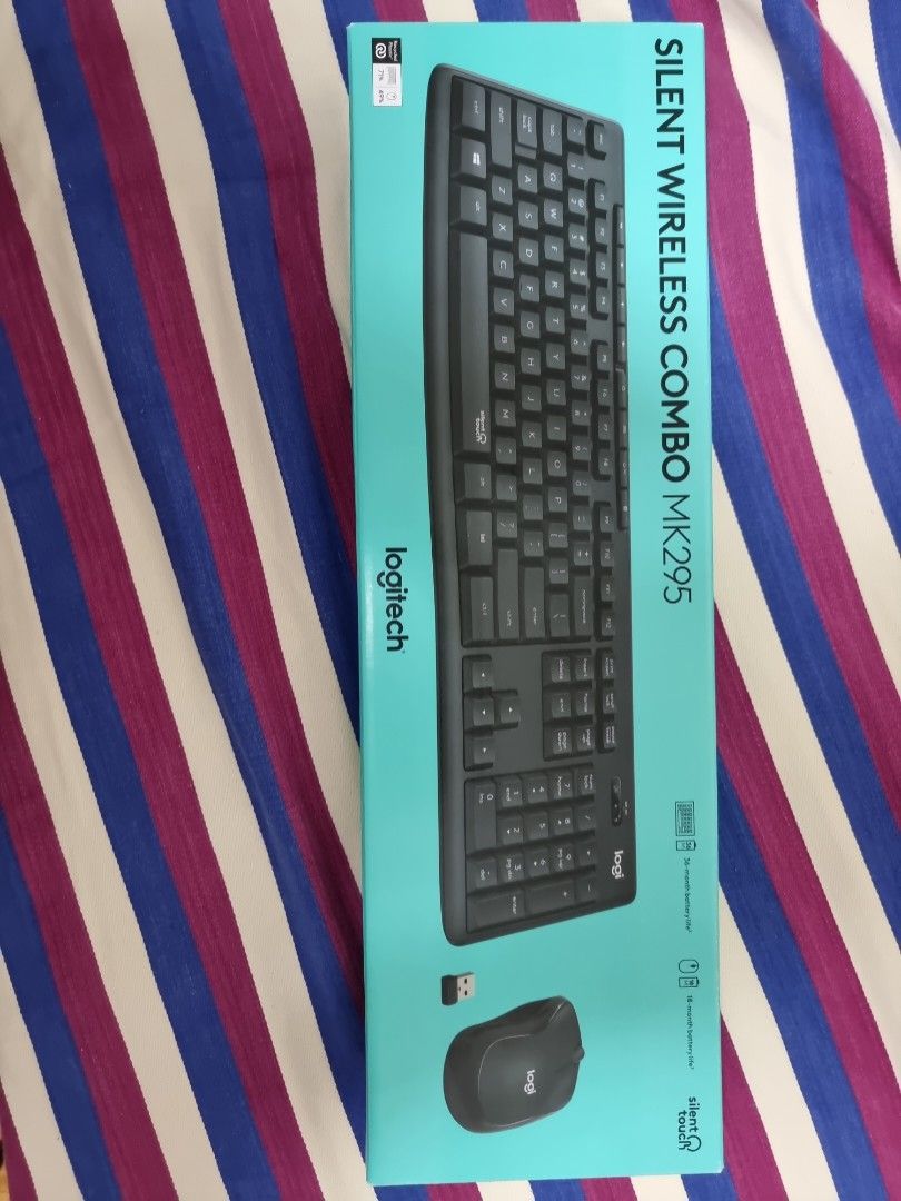 Logitech Silent Wireless Combo Mk With Both Mouse And Keyboard Computers Tech Parts