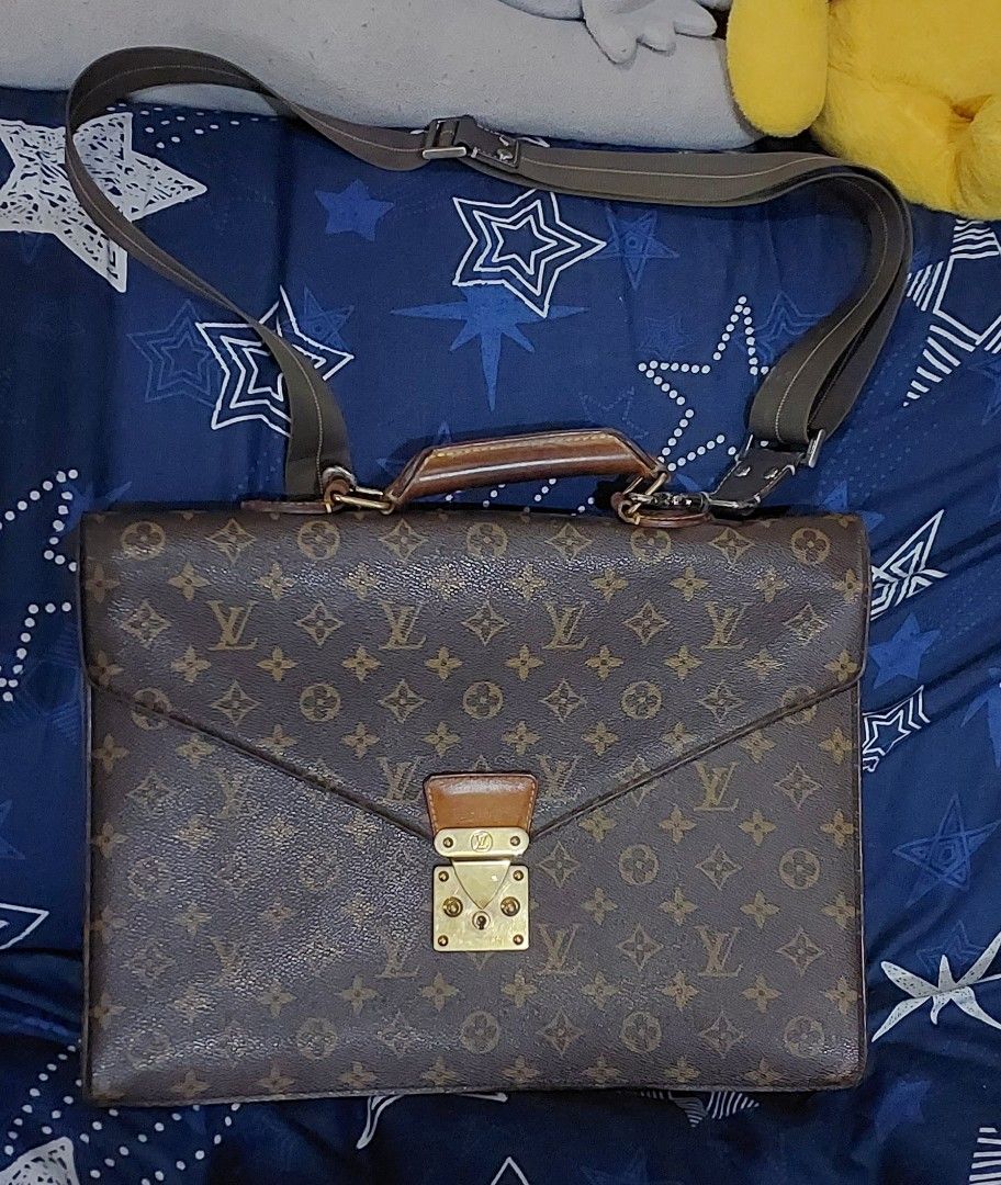 LV Monogram Briefcase, Luxury, Bags & Wallets on Carousell
