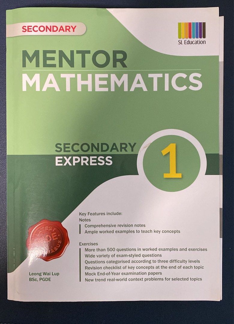 Mentor Mathematics - Secondary 1 (Express), Hobbies & Toys, Books ...