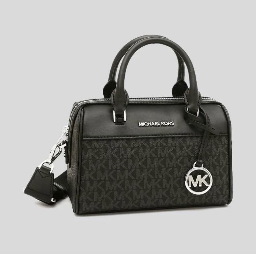 Michael Kors Mini Duffle Crossbody Bag Signature Leather, Luxury, Bags ...