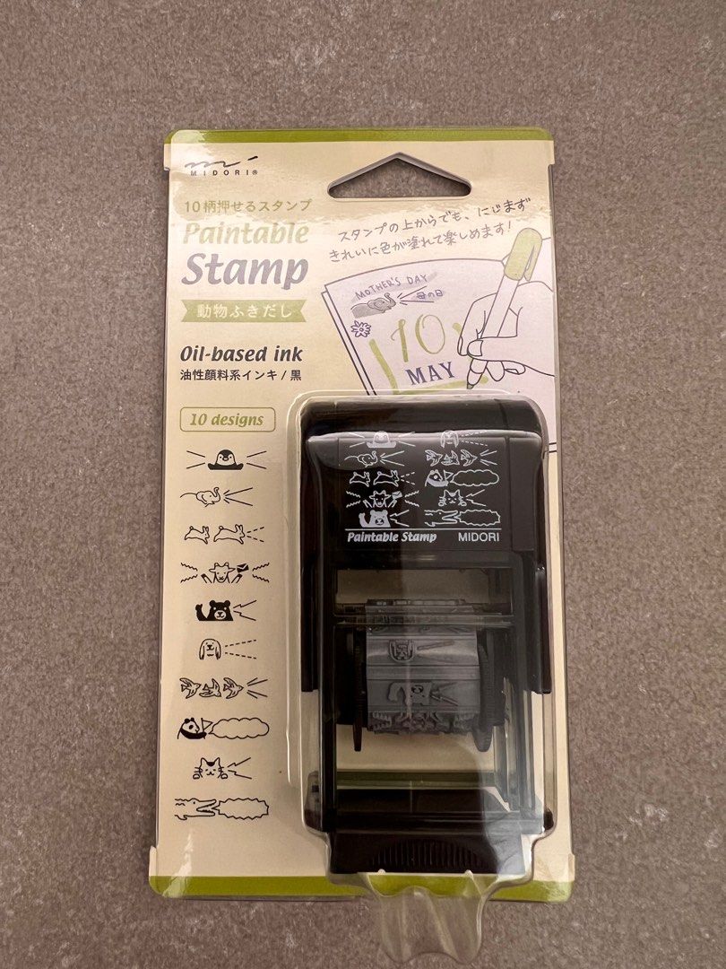 Midori Japan Paintable Stamp Oil Based Ink Calendar Notes special ...
