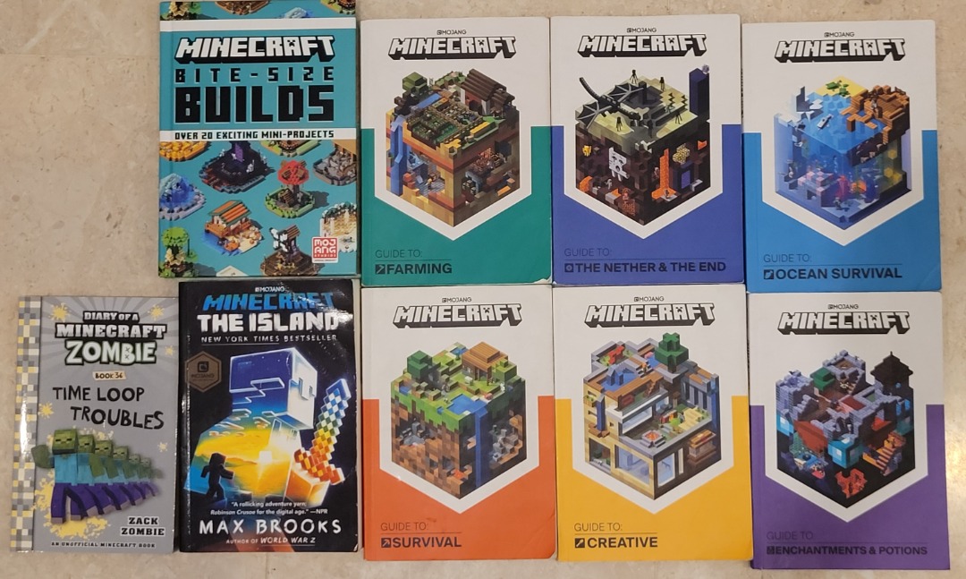Minecraft books..x 8, Hobbies & Toys, Books & Magazines, Children's ...