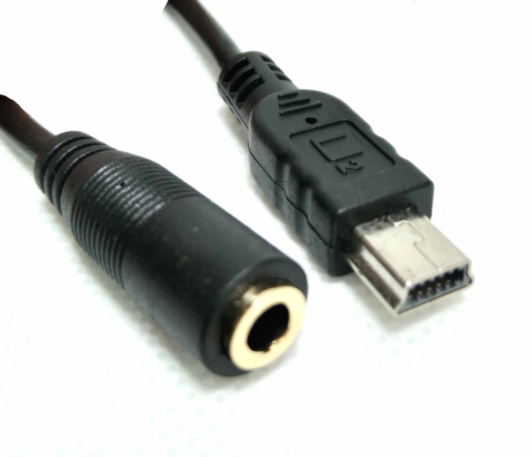 Mini Usb to 3.5mm female Audio jack-port Microphone Adapter Cable(5229 ...