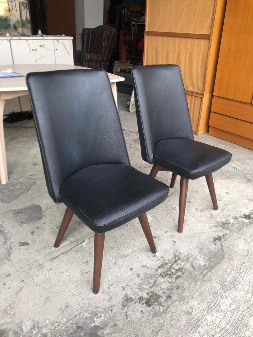 Modern leather swivel chair 16L x 17W x 16H inches 32 1/2 inches ...