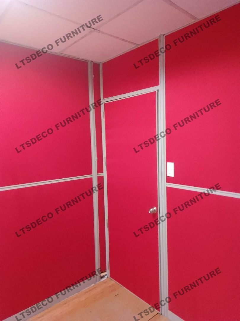 MODULAR PARTITION HIGH PANEL WITH DOOR OFFICE FURNITURE AND PARTITION ...
