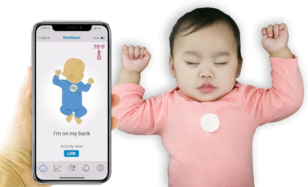 MonBaby Baby Breathing Monitor with Breathing, Rollover Movement and ...