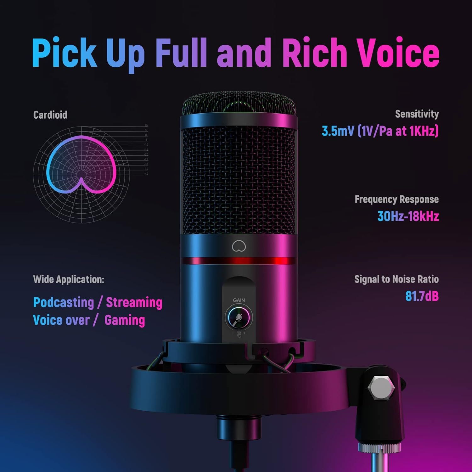 NEEWER Studio USB Microphone Kit, Plug & Play, 4-in-1 Computer PC MAC ...