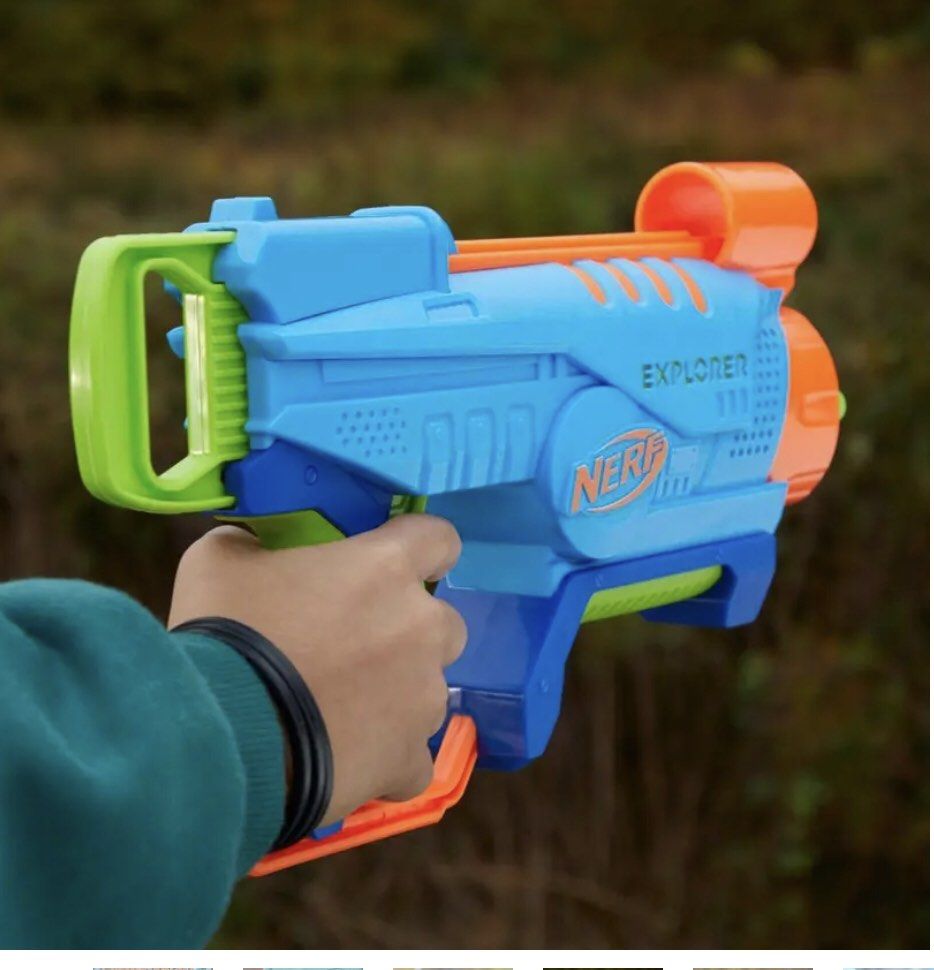 Nerf Elite Jr Explorer Easy-Play Toy Blaster, Hobbies & Toys, Toys ...