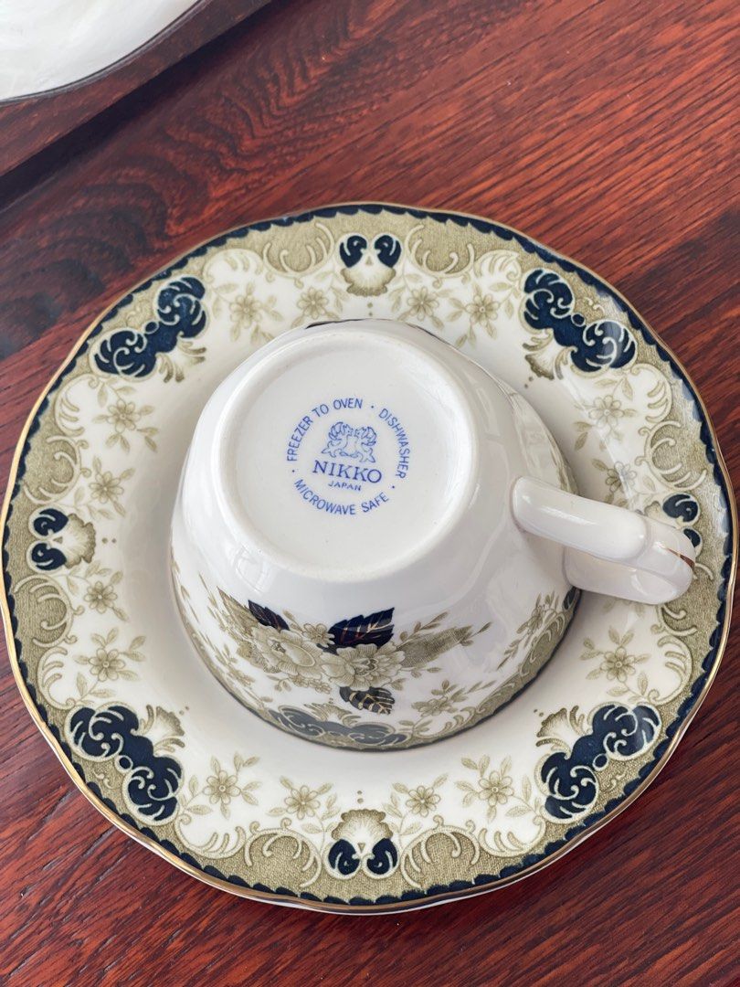 Nikko Double Phoenix Tea Cup duo, Furniture & Home Living, Kitchenware ...