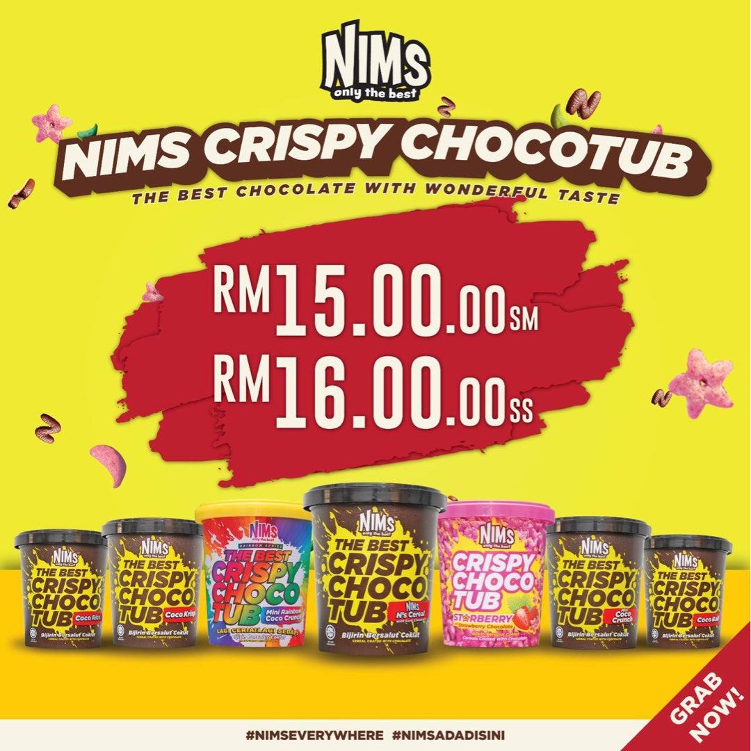 Nims Choco Tub, Food & Drinks, Packaged & Instant Food on Carousell