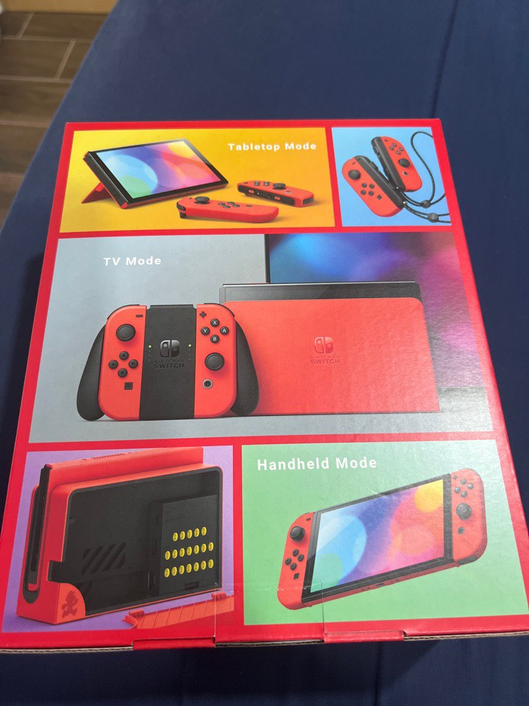 Nintendo switch - OLES Mario red Edition, Video Gaming, Video Game ...