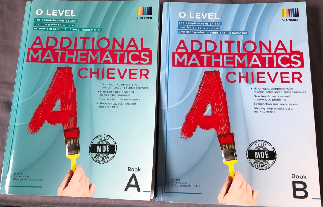 O level additional mathematics achiever books A and B, Hobbies & Toys, Books & Magazines ...