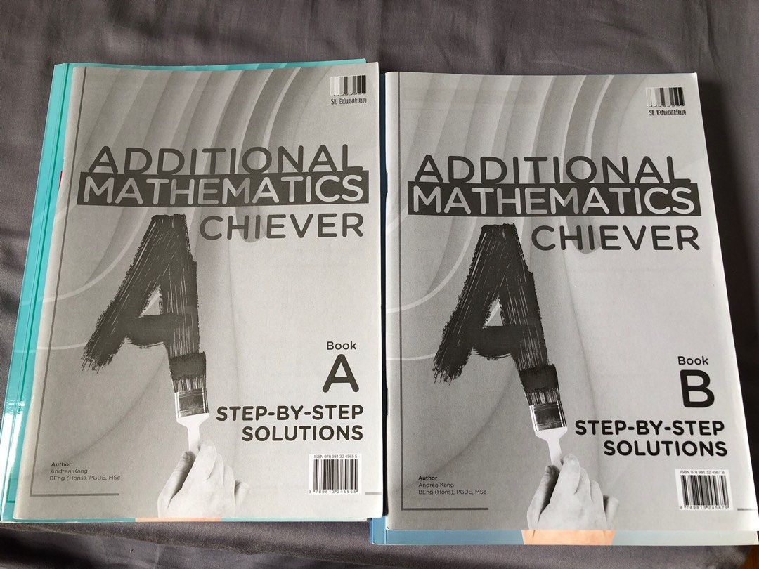 O level additional mathematics achiever books A and B, Hobbies & Toys ...