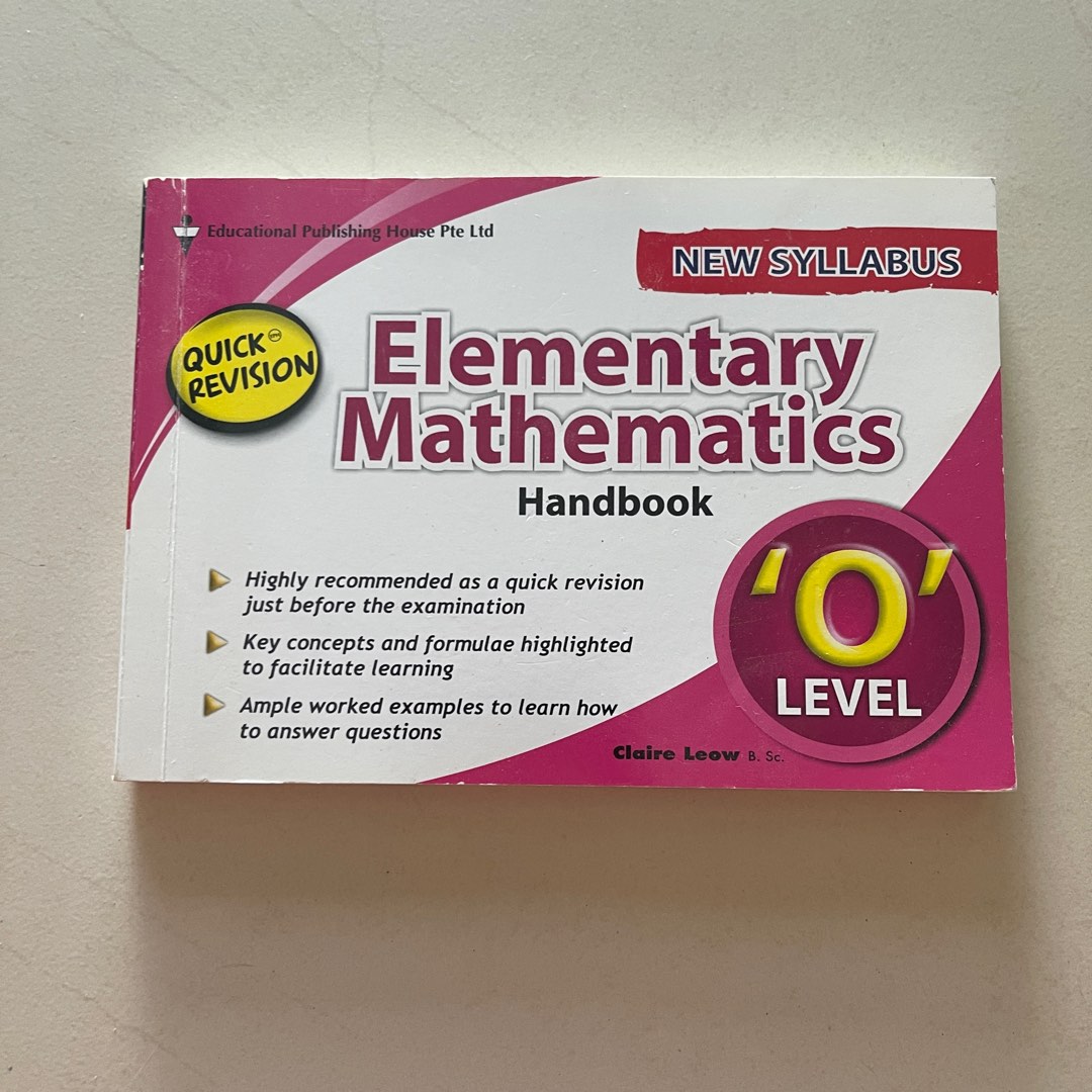 O level E math revision handbook/textbook, Hobbies & Toys, Books ...