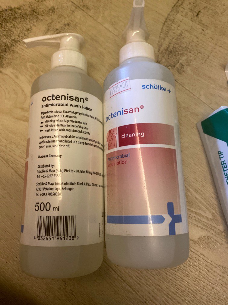 Octenisan wash solution for cleaning or bath, Health & Nutrition ...