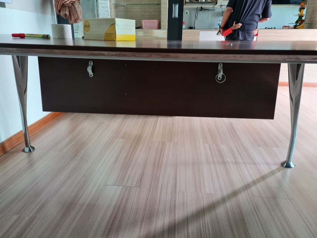 Office Table 200cm, Furniture & Home Living, Furniture, Tables & Sets ...