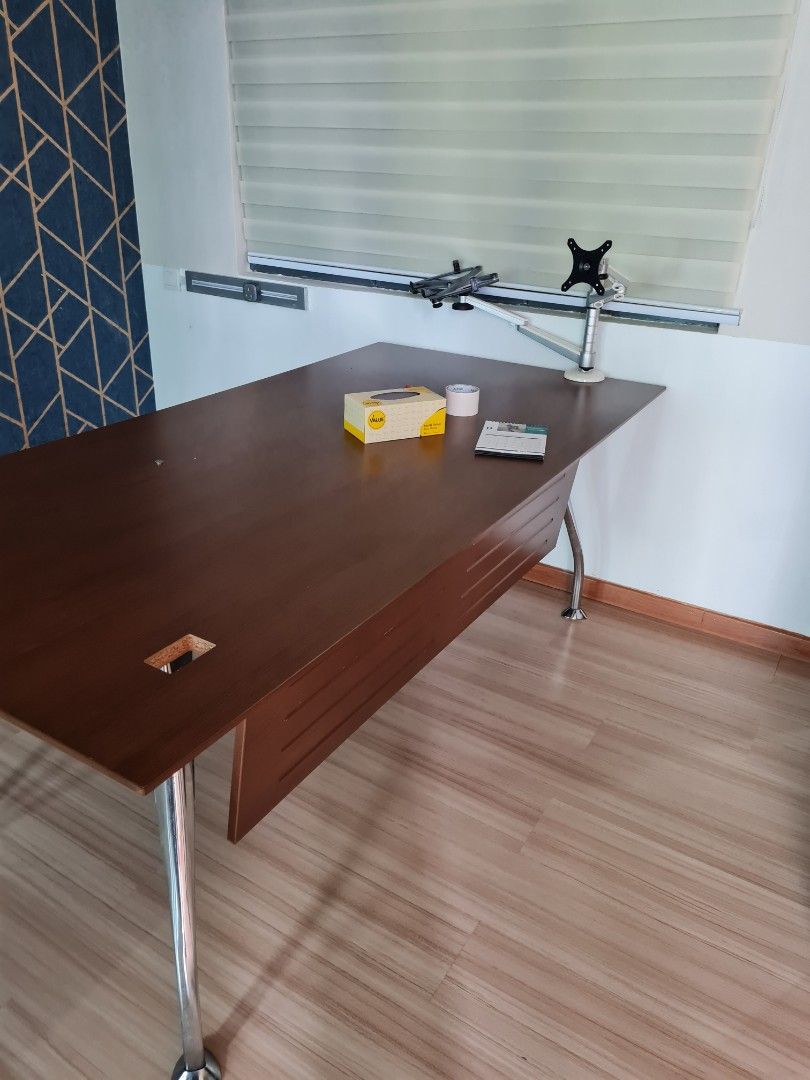 Office Table 200cm, Furniture & Home Living, Furniture, Tables & Sets ...