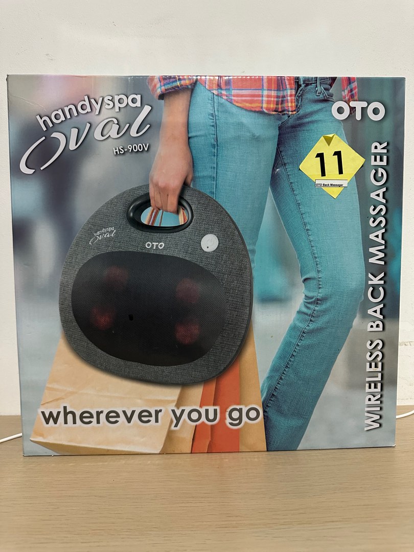 OTO Wireless Back Massager (HandySpa Oval), Health & Nutrition, Massage ...