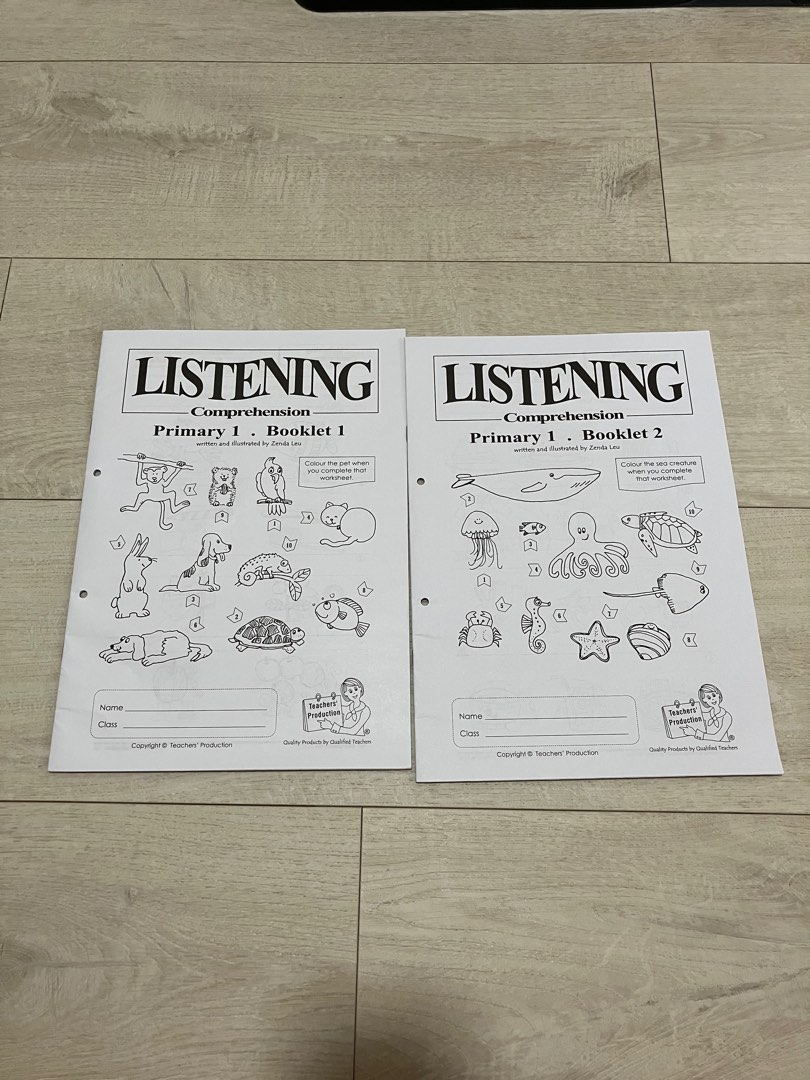 P1 Listening Comprehension Booklets 1 & 2, Hobbies & Toys, Books ...