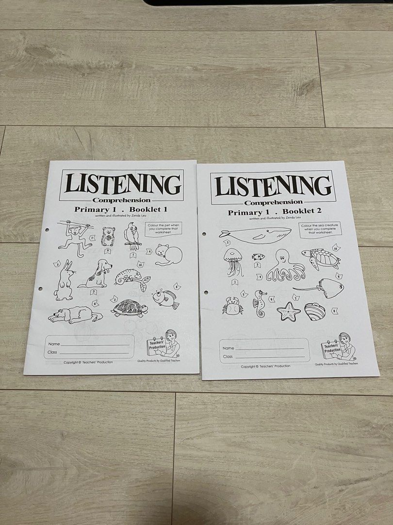 P1 Listening Comprehension Booklets 1 & 2, Hobbies & Toys, Books ...