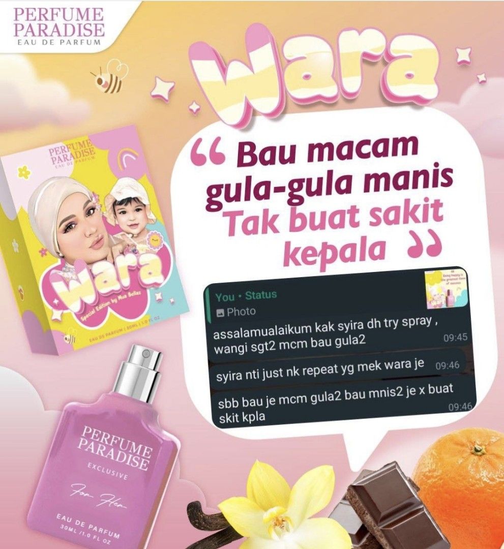 Perfume Paradise x Wara 30ml, Beauty & Personal Care, Fragrance ...