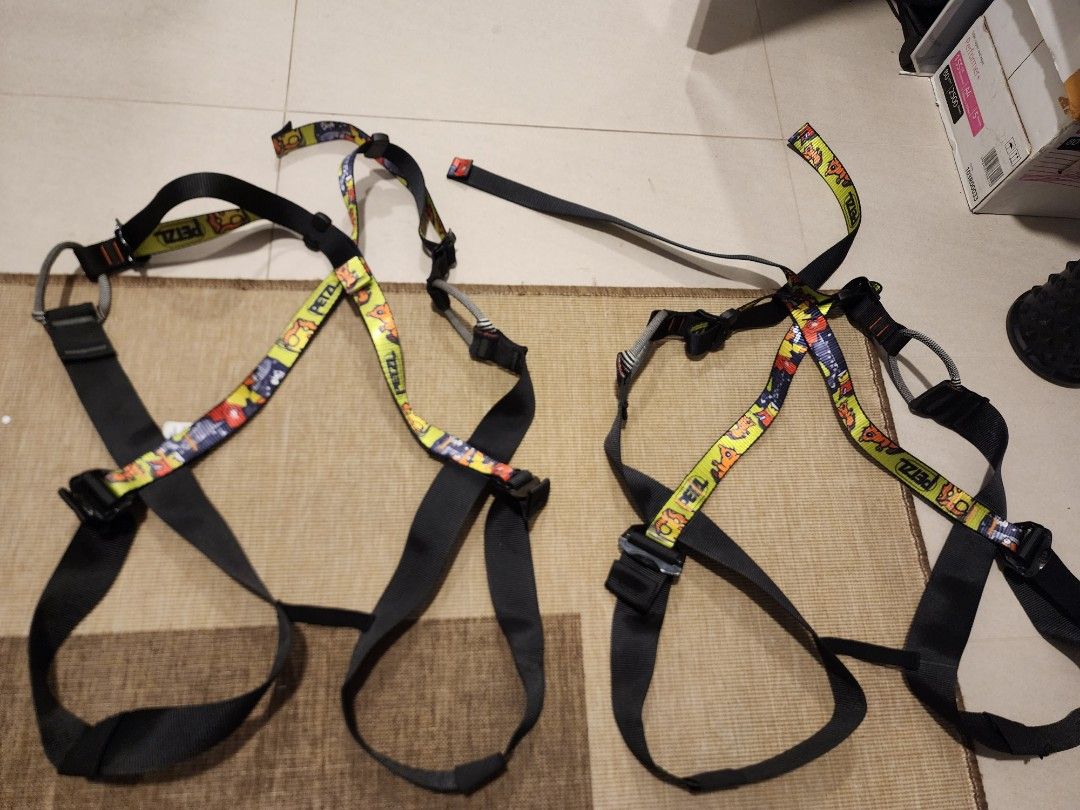 Petzl Simba Full-body Rock Climbing Adjustable Harness for Kids, Sports ...