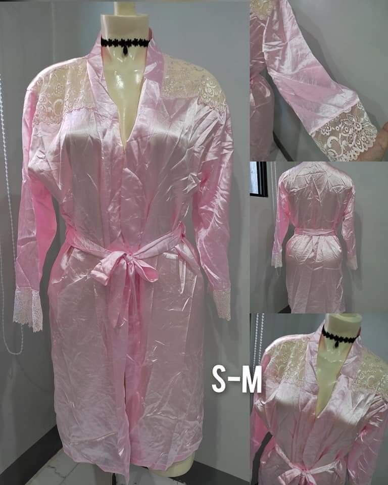 PINK SILK NIGHTROBE, Women's Fashion, Undergarments & Loungewear on ...