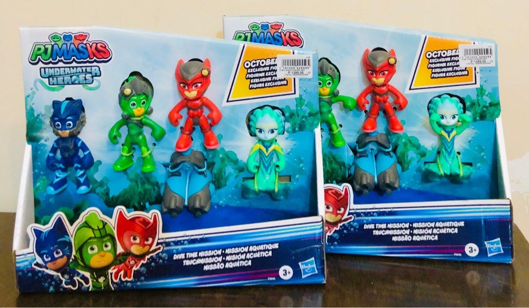 PJ Masks Underwater Heroes Dive Time Mission Action Figure Set; SRP ...