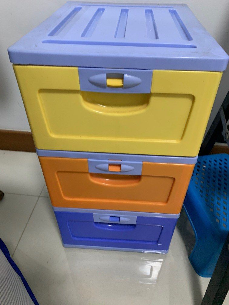 Plastic chest of drawers, Furniture & Home Living, Home Improvement ...