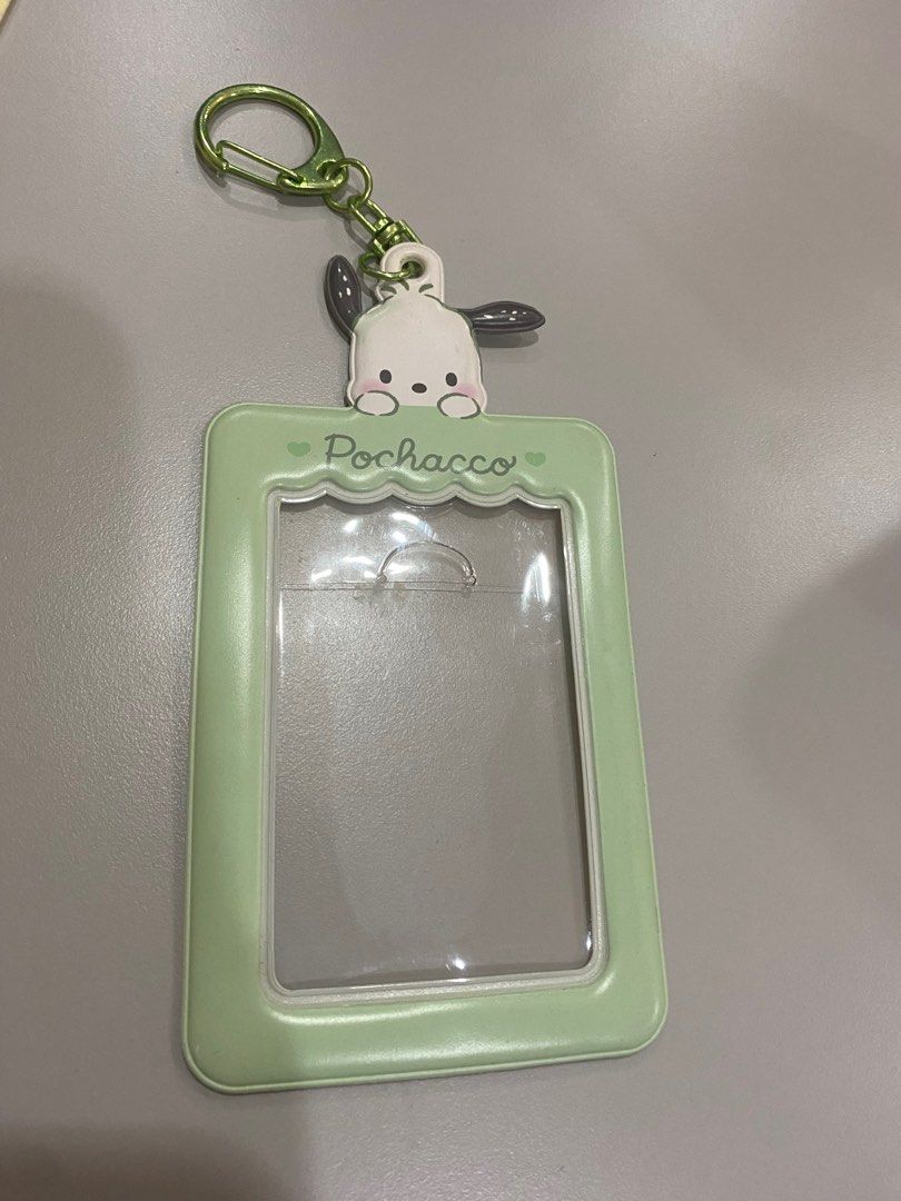 Pochacco Green Cheki instax Photo Holder Sanrio Photo Case Portable Key ...