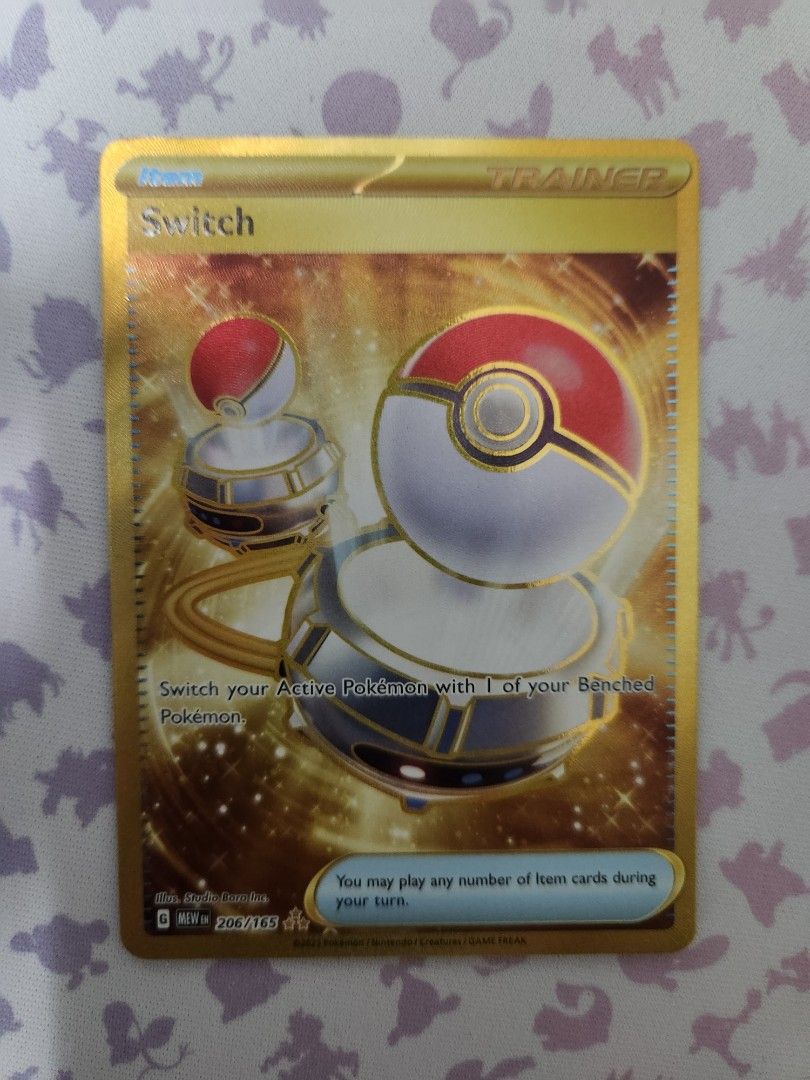 Pokemon 151 TCG Gold Switch, Hobbies & Toys, Toys & Games on Carousell