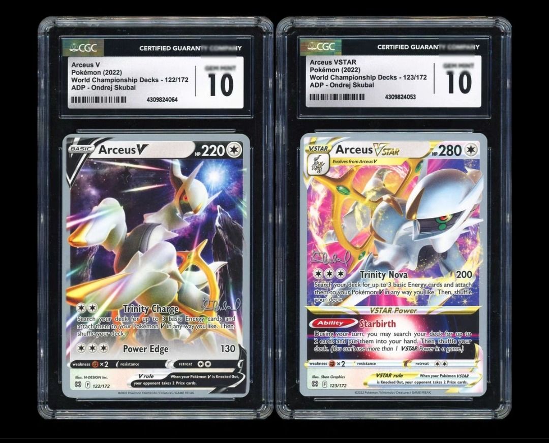 Pokemon cards - CGC 10 Arceus V and Vstar , Hobbies & Toys, Toys ...