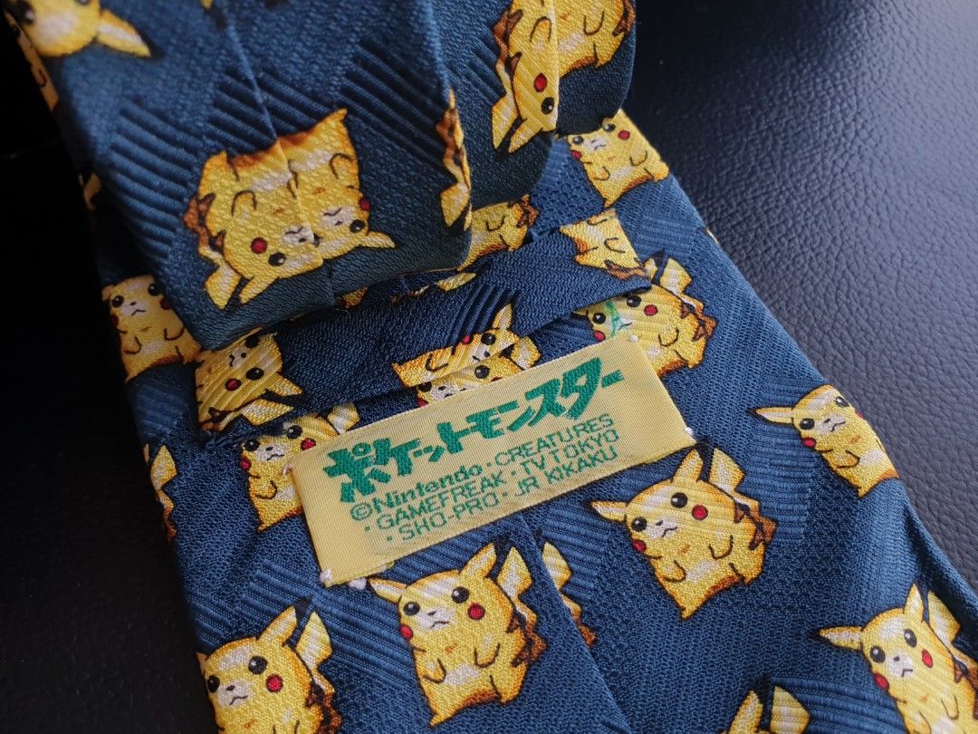 Pokemon Pikachu Necktie, Men's Fashion, Watches & Accessories, Ties on ...