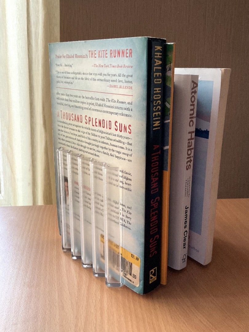 Preloved Stand buku IKEA GERMANY IKEA bookends Zig Zag Clear Plastic ...