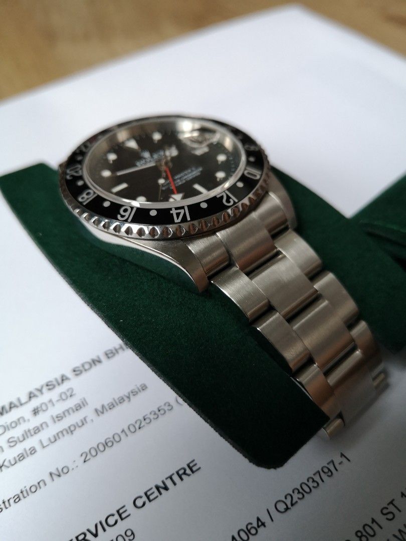 Rare Error Stick Dial Rolex GMT Master II 16710 Lunette Noir Tudor ...