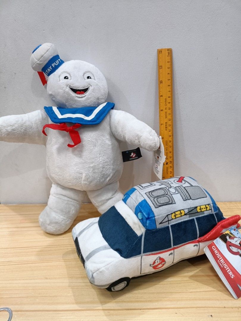 Rare Ghost Buster Marshmallow Man and Car Plush Toy, Hobbies & Toys ...