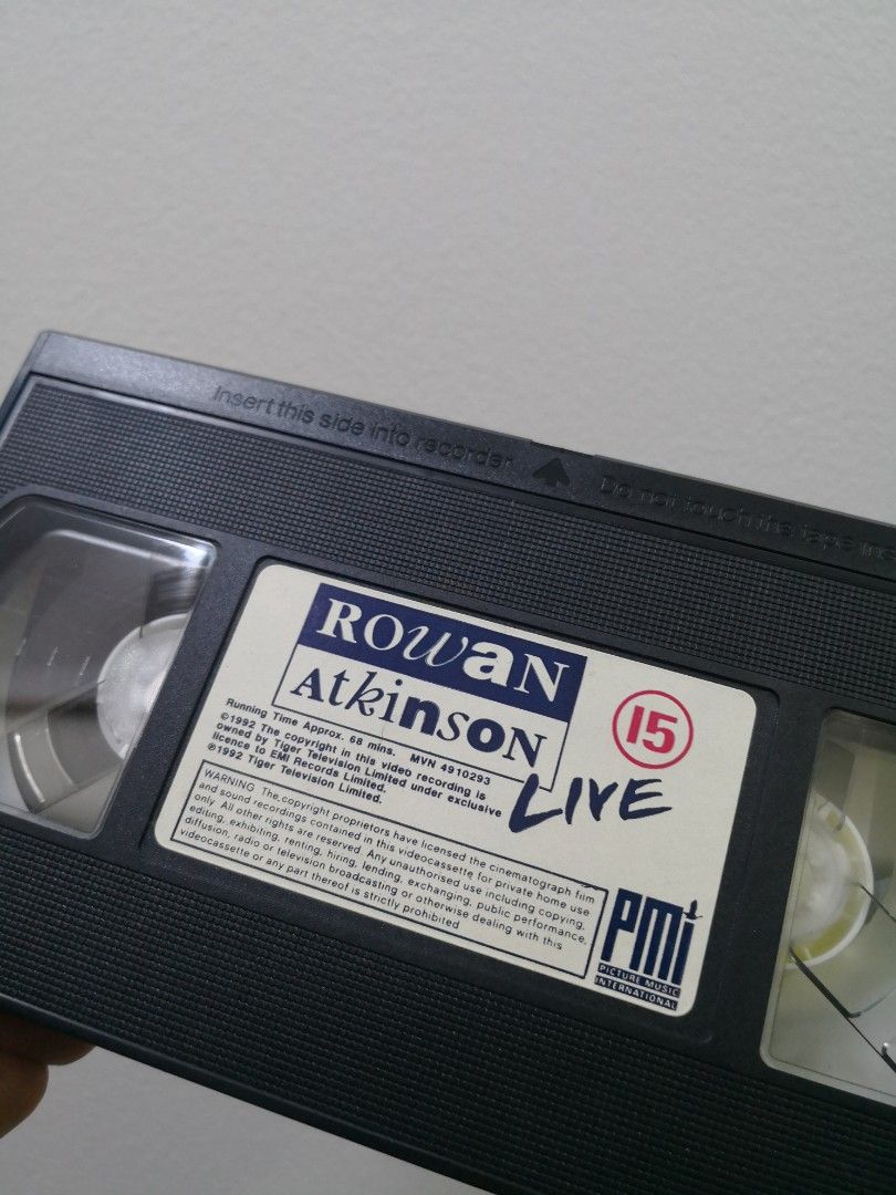 Rare Rowan Atkinson Live Vhs Tape Comedy 1992 Classic Black Adder Mr ...