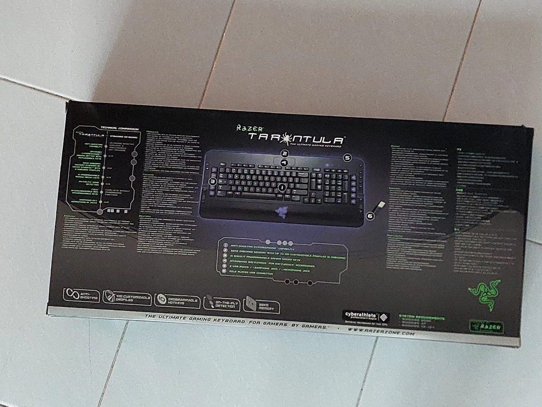 RAZER Tarantula Anti Ghosting Keyboard, Computers & Tech, Parts ...