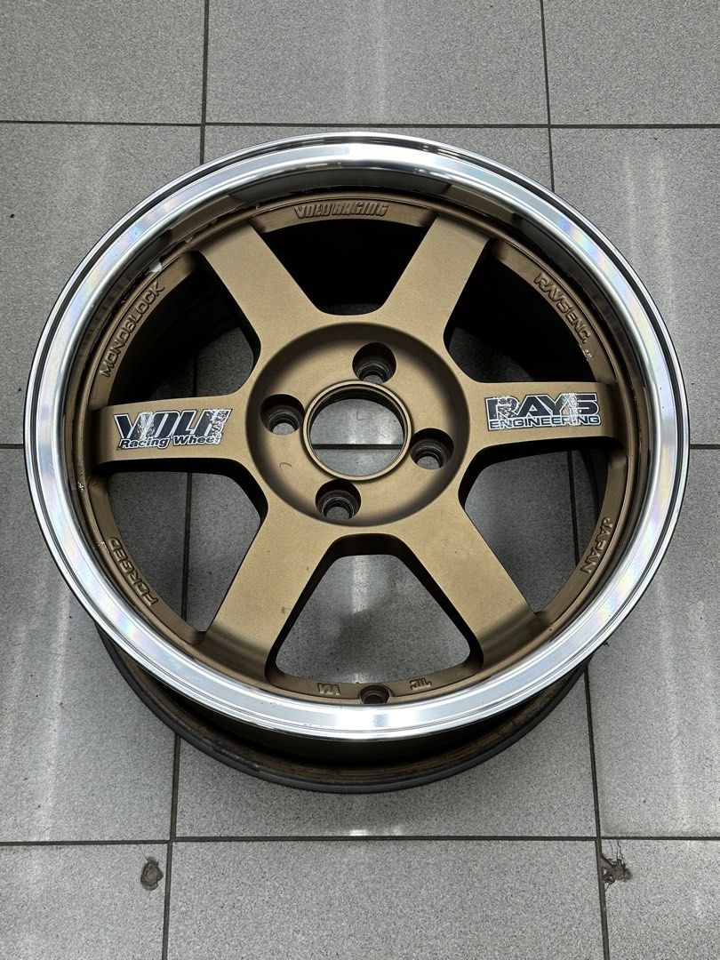 replica rays volks te37 4x100 15x7 et35, Car Accessories, Tyres & Rims ...