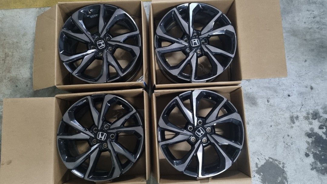 Rims: Original Honda Civic FC ztC-P Rims, Auto Accessories on Carousell
