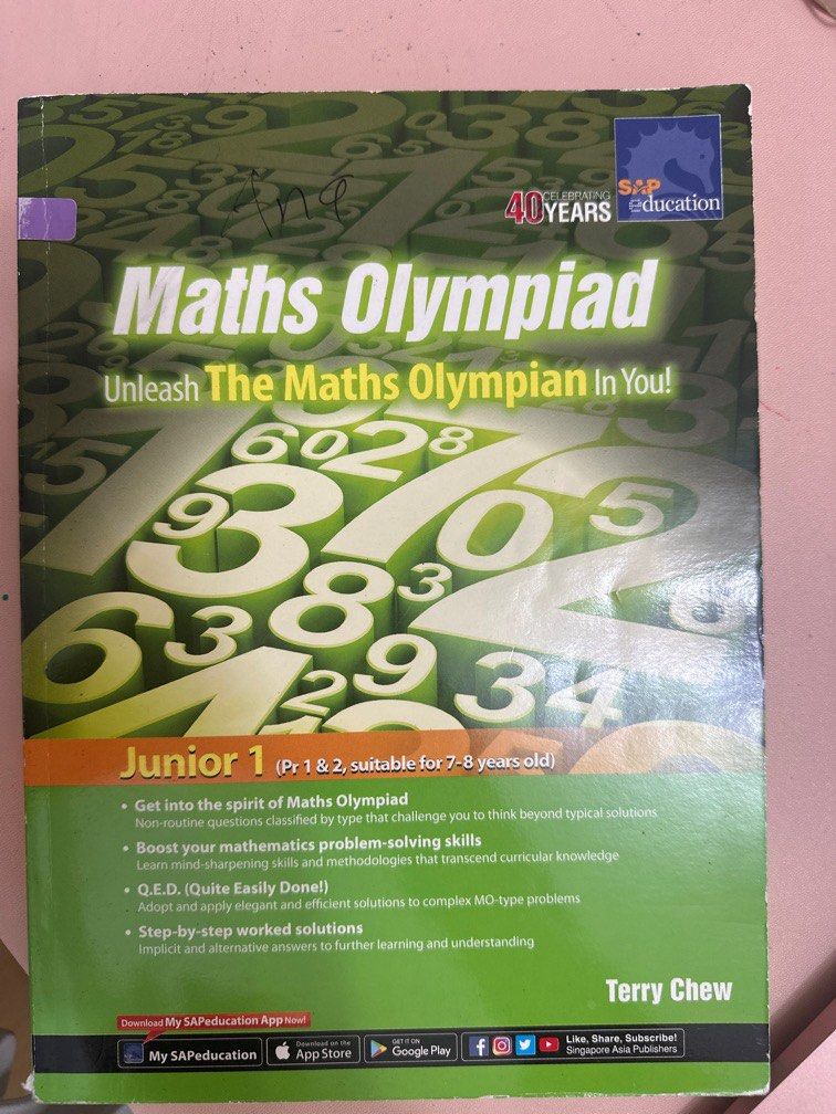 Sap- Math olympiad Junior 1-P1 and P2, Hobbies & Toys, Books ...
