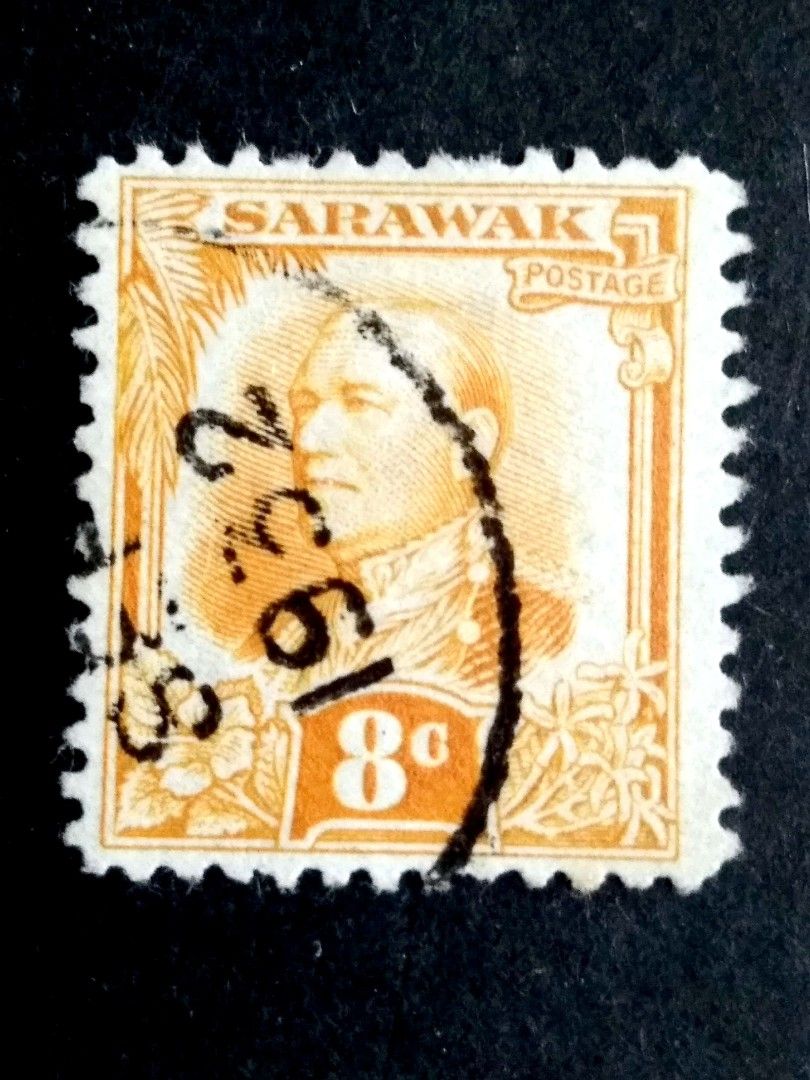 Sarawak Malaya 1932 Sir Charles Vyner Brooke 8c - 1v Used Stamp ...