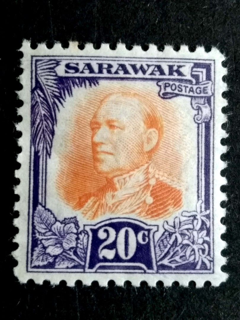 Sarawak Malaya 1932 Sir Charles Vyner Brooke 20c - 1v MLH Stamp ...
