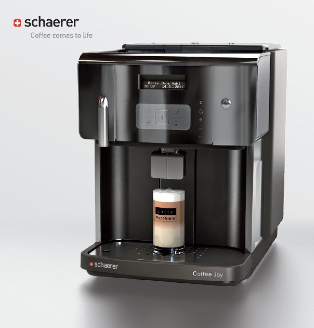 Schaerer Coffee Joy Machine with Mini Cooler for milk, TV & Home ...