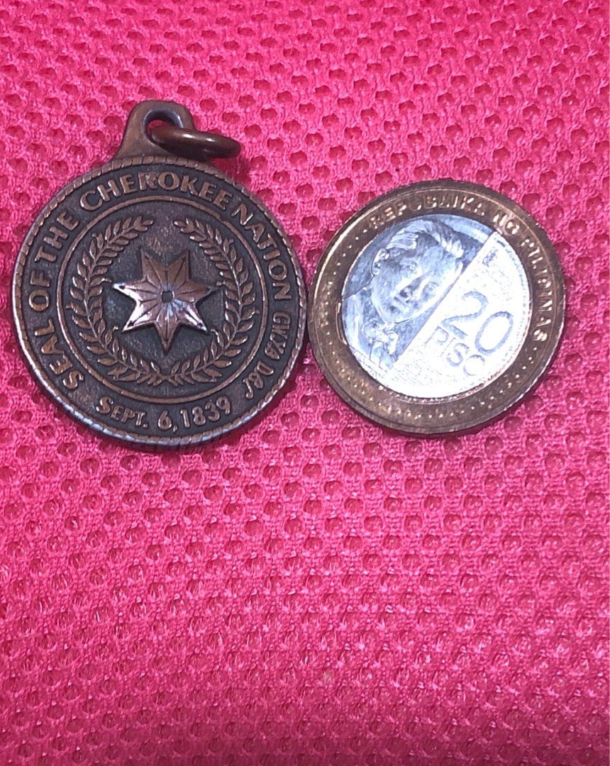 Seal of Cherokee Nation Medal, Hobbies & Toys, Memorabilia ...
