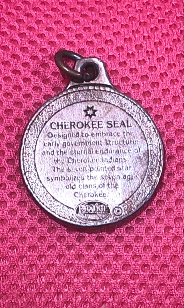 Seal of Cherokee Nation Medal, Hobbies & Toys, Memorabilia ...