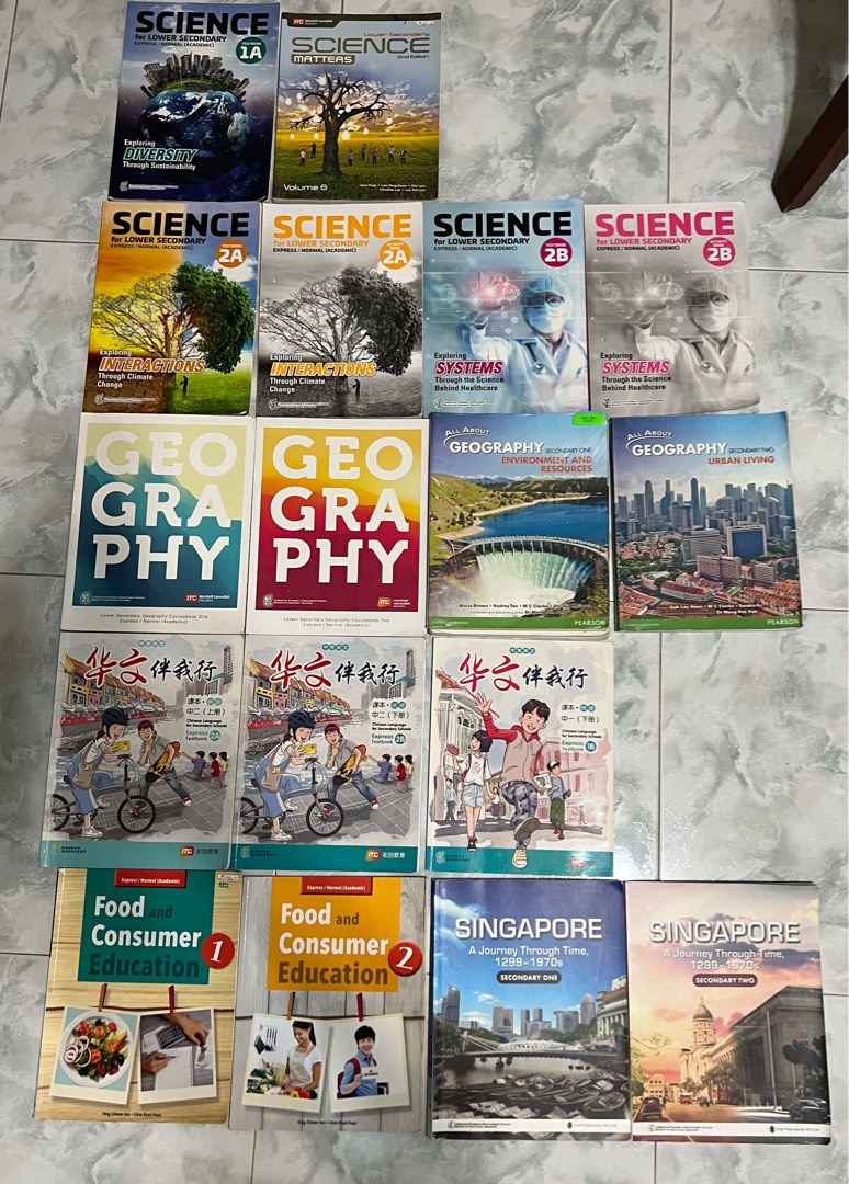 Sec 1 & 2 textbooks, Hobbies & Toys, Books & Magazines, Textbooks on ...