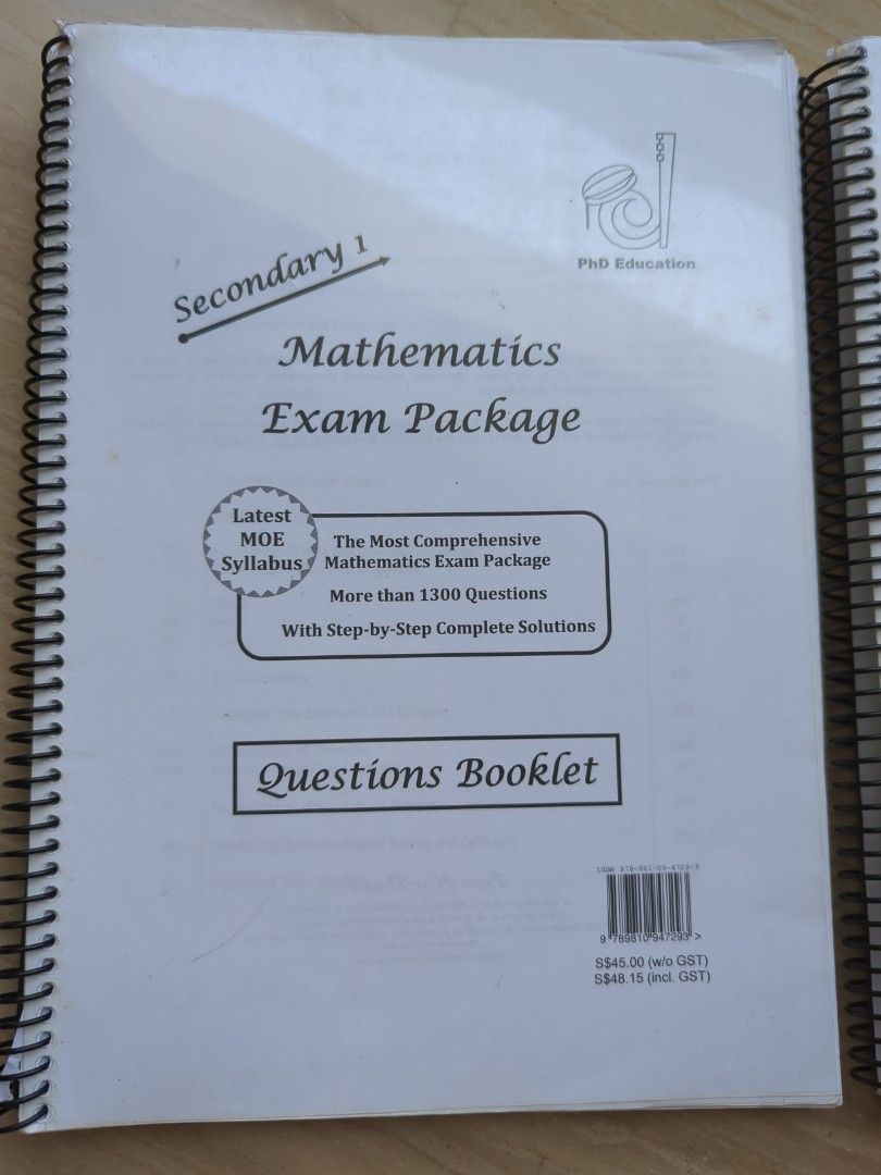 Sec 1 Mathematics Exam Package, Hobbies & Toys, Books & Magazines ...