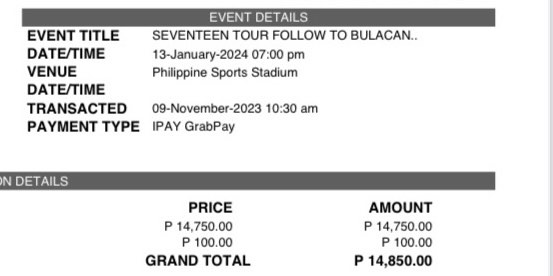Seventeen Follow Tour in Bulacan Day 1 Floor Standing C 10:30 AM timestamp, Tickets & Vouchers ...